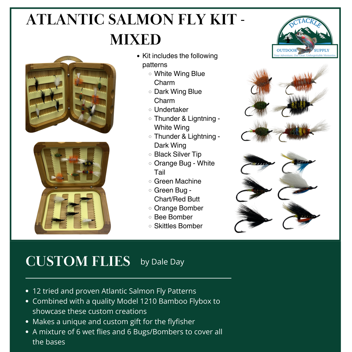 Fly Fishing Kit, Atlantic Salmon Flies, Mixed Wet Flies and Bugs & Bom ...